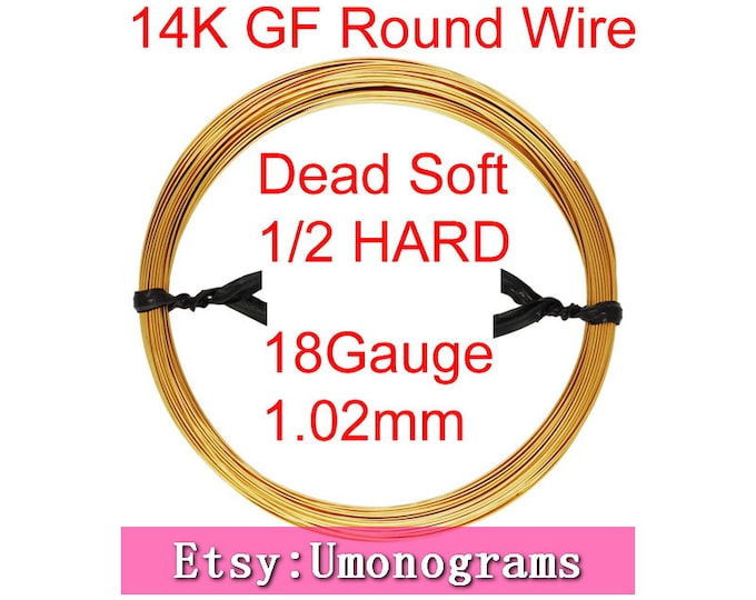 14K Yellow Gold Filled Hard Sparkle Wire - Etsy