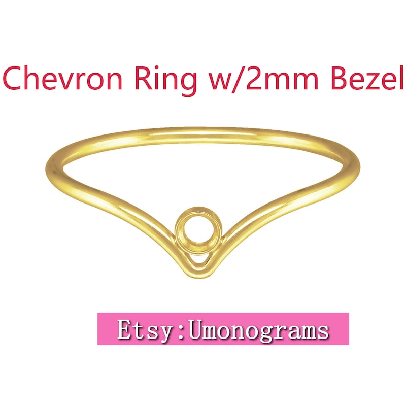 Chevron Ring - Etsy