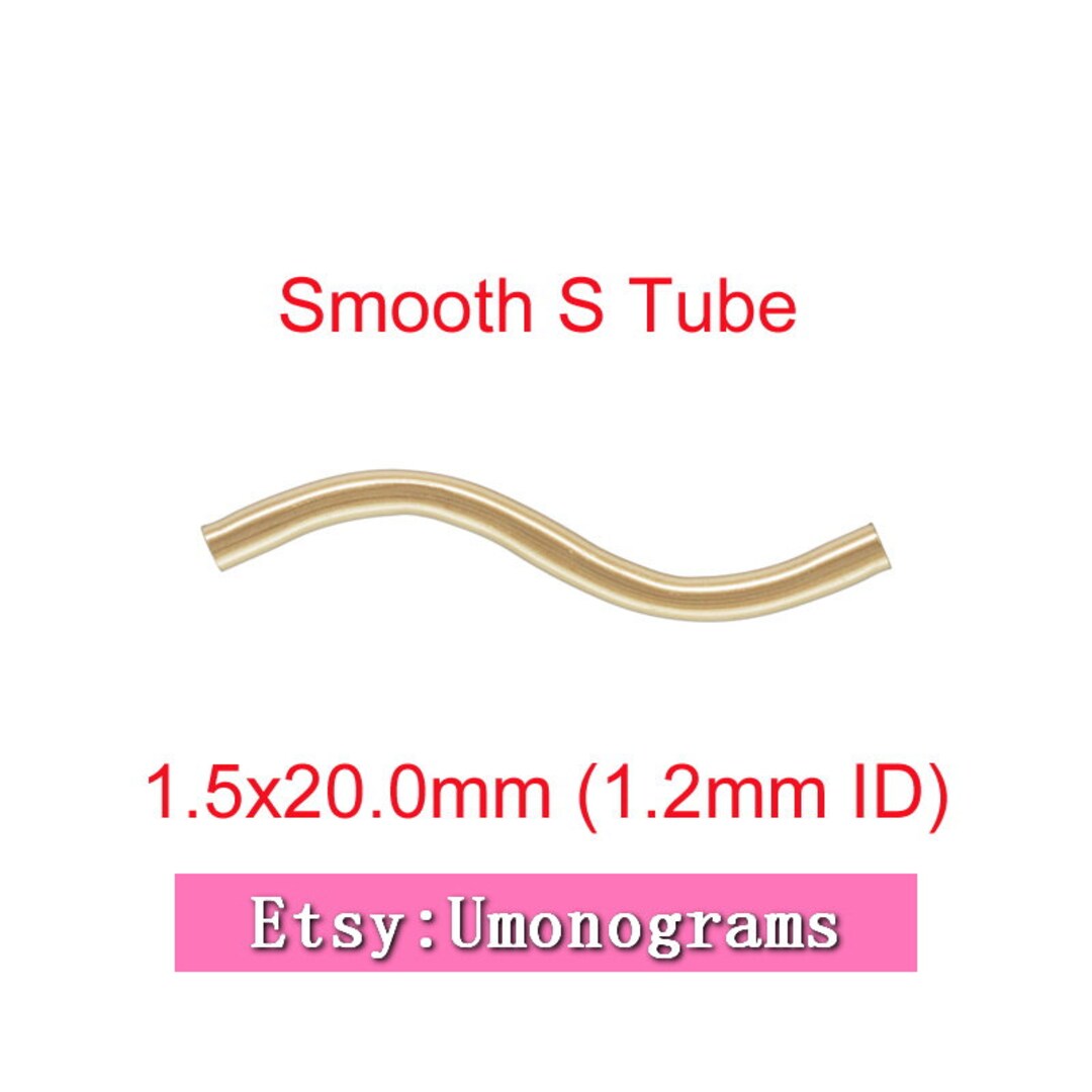 14K Gold Filled S Tube 1.5x20.0mm Smooth Round 1.2mm Hole Wholesale ...