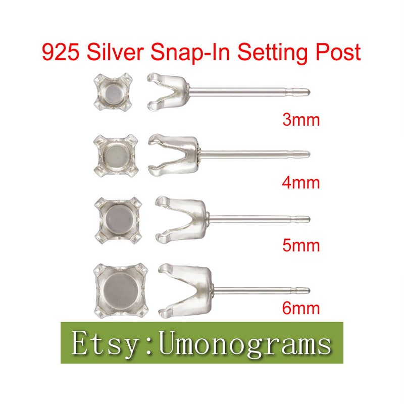 Snap in Prong Setting 6mm - Etsy