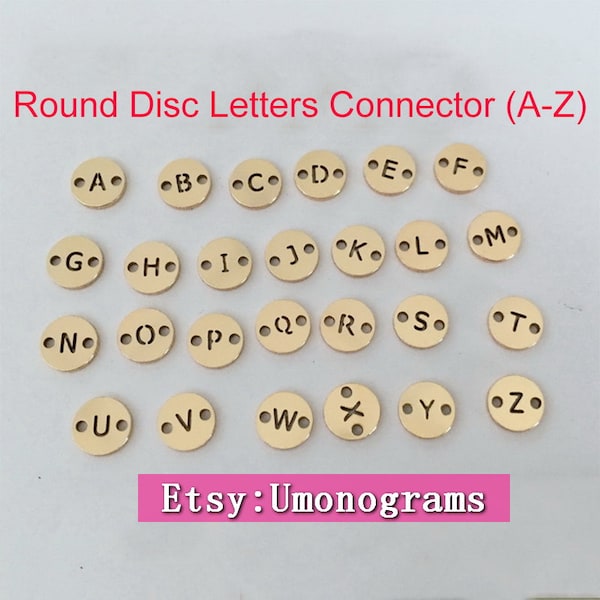 Connector Charms Letters - Etsy