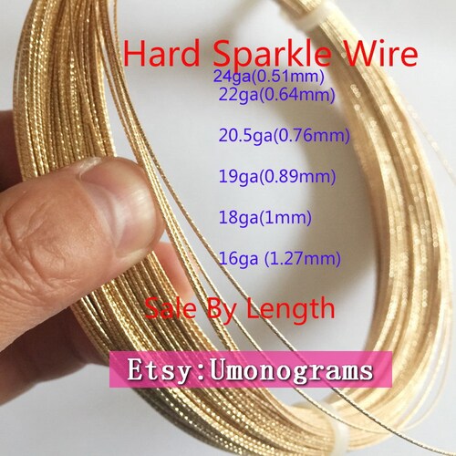 14K SOLID YELLOW GOLD Wire 18-30 Gauge Round 1/2 Hard - Etsy