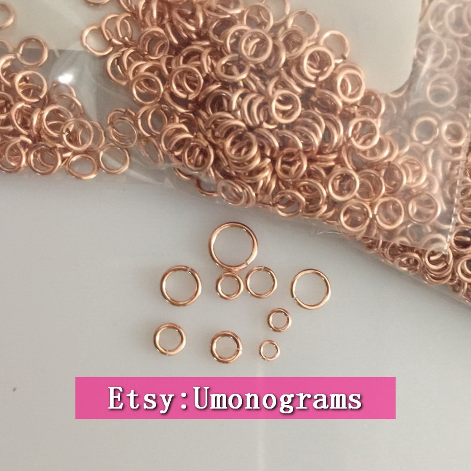14K Rose Gold Filled 3.5mm4mm5mm6mm Outside Diameter Open - Etsy