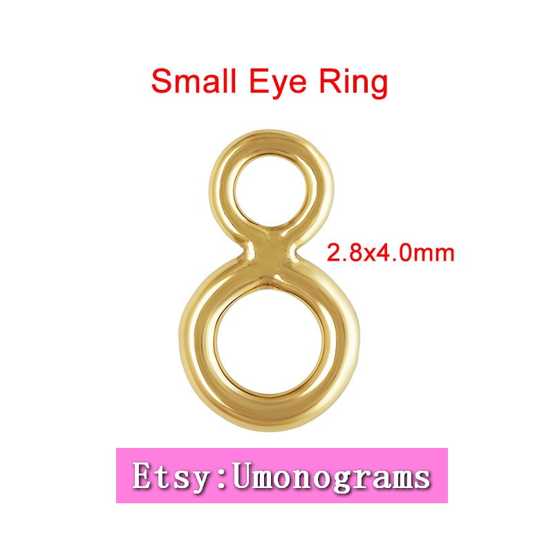 14K Yellow Gold Filled Small Eye Ring Closed 2.8x4.0mm OD - Etsy