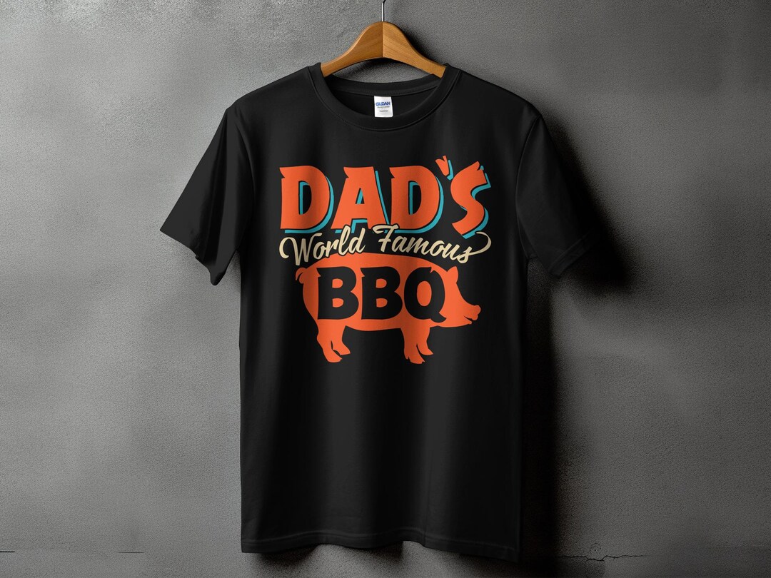 Dad's World Famous BBQ T-shirt, Funny Grilling Tee, Father's Day Gift ...