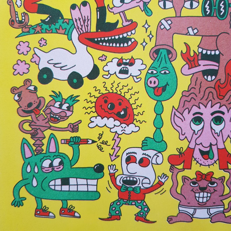 Jango Jim X Michael Seymour Blake Risograph Art Print: Part II *boost ...