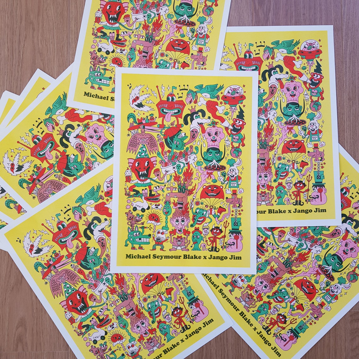 Jango Jim X Michael Seymour Blake Risograph Art Print: Part II *boost ...