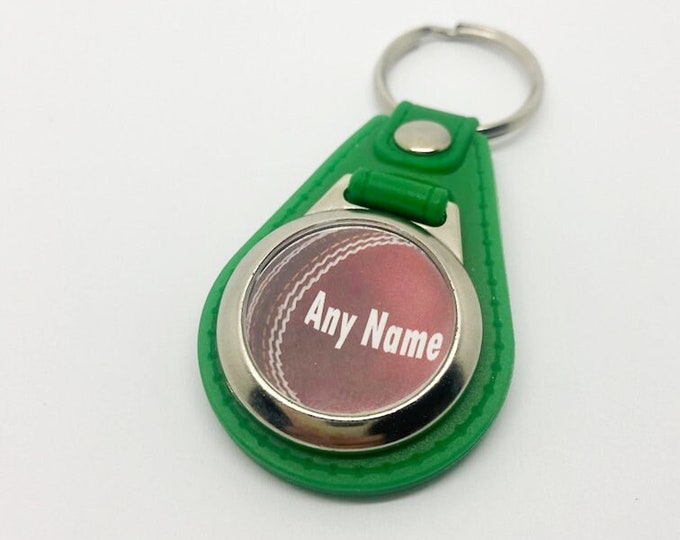 Cricket Ball Keyring - Etsy UK
