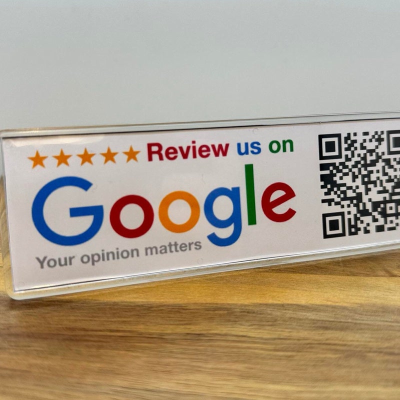 Google Review Plaque - Etsy UK
