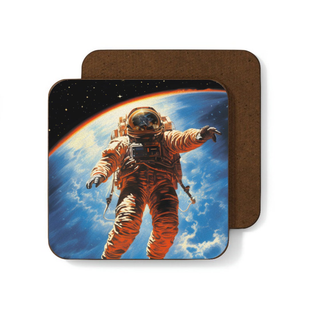 Retro Coaster Design Alien Space Theme Tableware Tea Coffee Beer ...