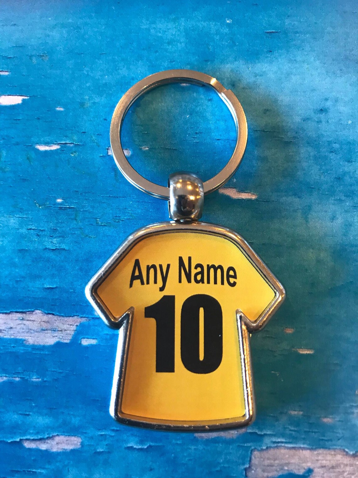 Silver Plated Keyring Personalised Football Shirt Keyring - Etsy Hong Kong