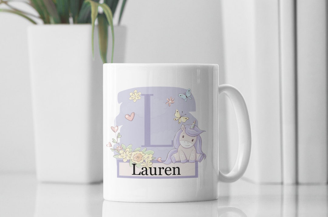 Personalised Name Mug With Initial / Gift for Him or Her / Personalised ...