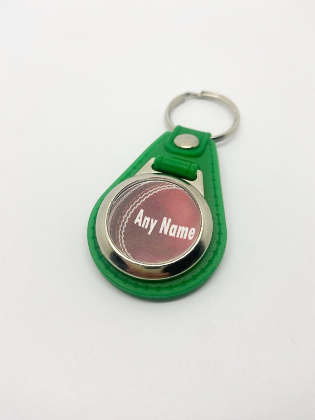 Personalised Cricket Ball Keyrings - Available in 5 Colours - Add Any ...