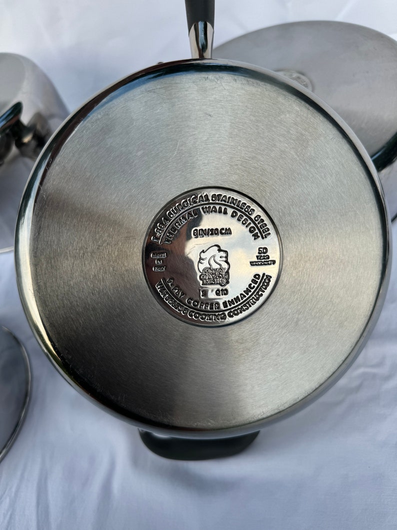 Royal Prestige Cookware Set Waterless Stainless Steel 9 Ply Copper ...