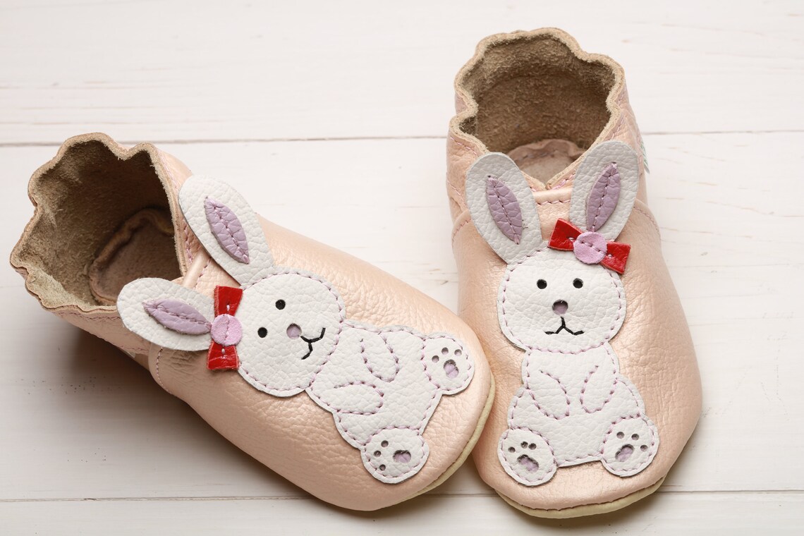Easter Baby Shoes Rabbit Shoes Bunny Shoes Baby Leather | Etsy