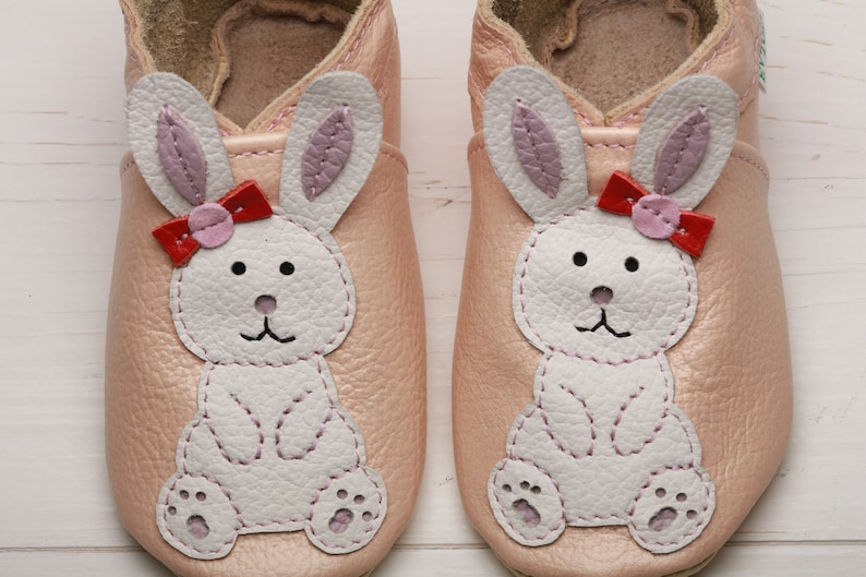 Easter Baby Shoes Rabbit Shoes Bunny Shoes Baby Leather - Etsy