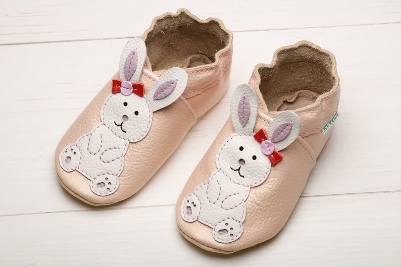 Easter Baby Shoes Rabbit Shoes Bunny Shoes Baby Leather - Etsy