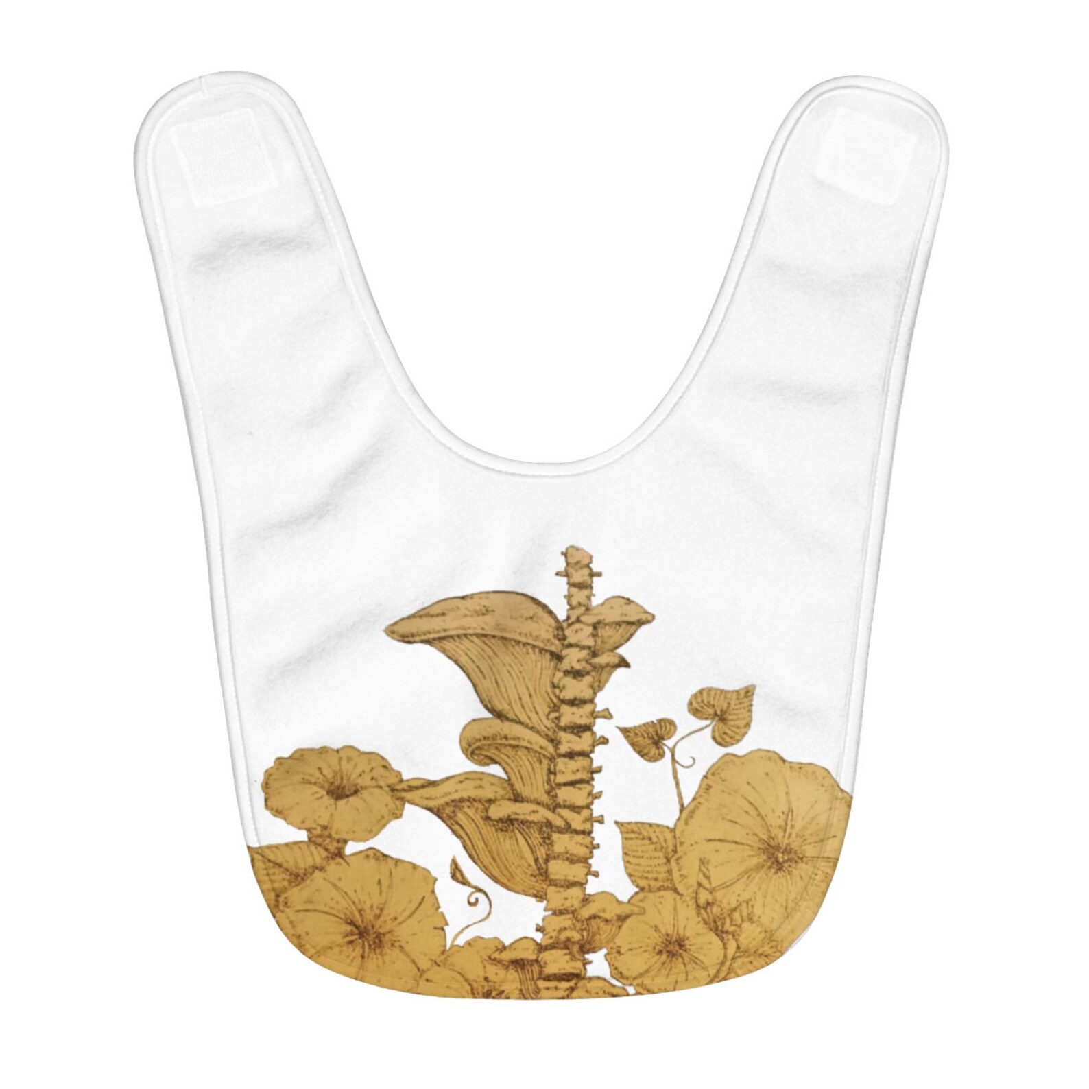 Fleece Baby Bib-with Bone Fungus Design by Jemaginations - Etsy