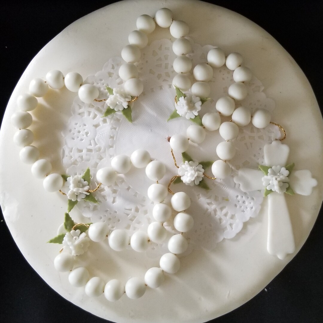 Rosary Cake Topper, Communion Cake Topper, Baptism Cake Topper ...