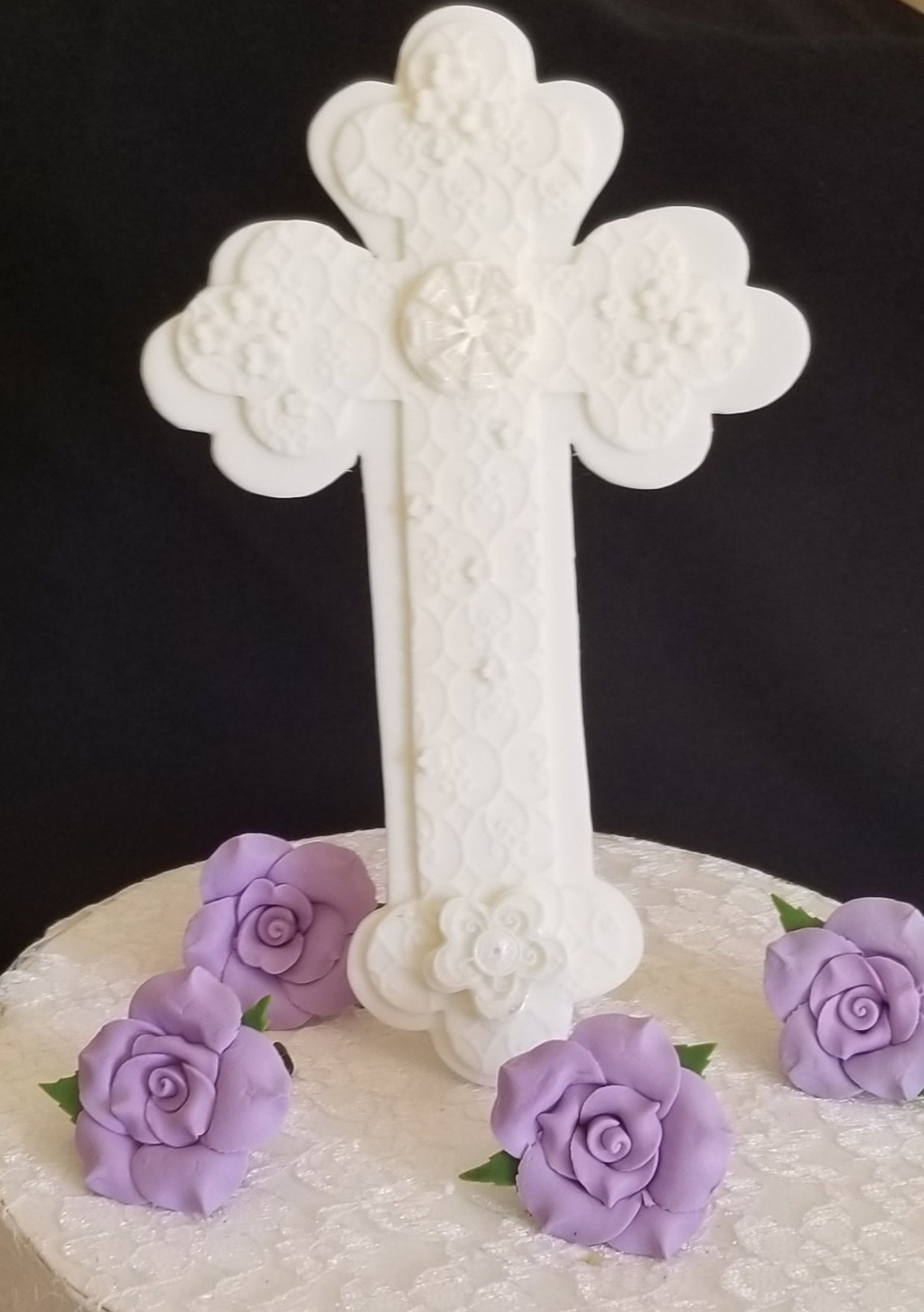 Cross Cake Topper Communion Cake Topper Baptism Cake Topper - Etsy