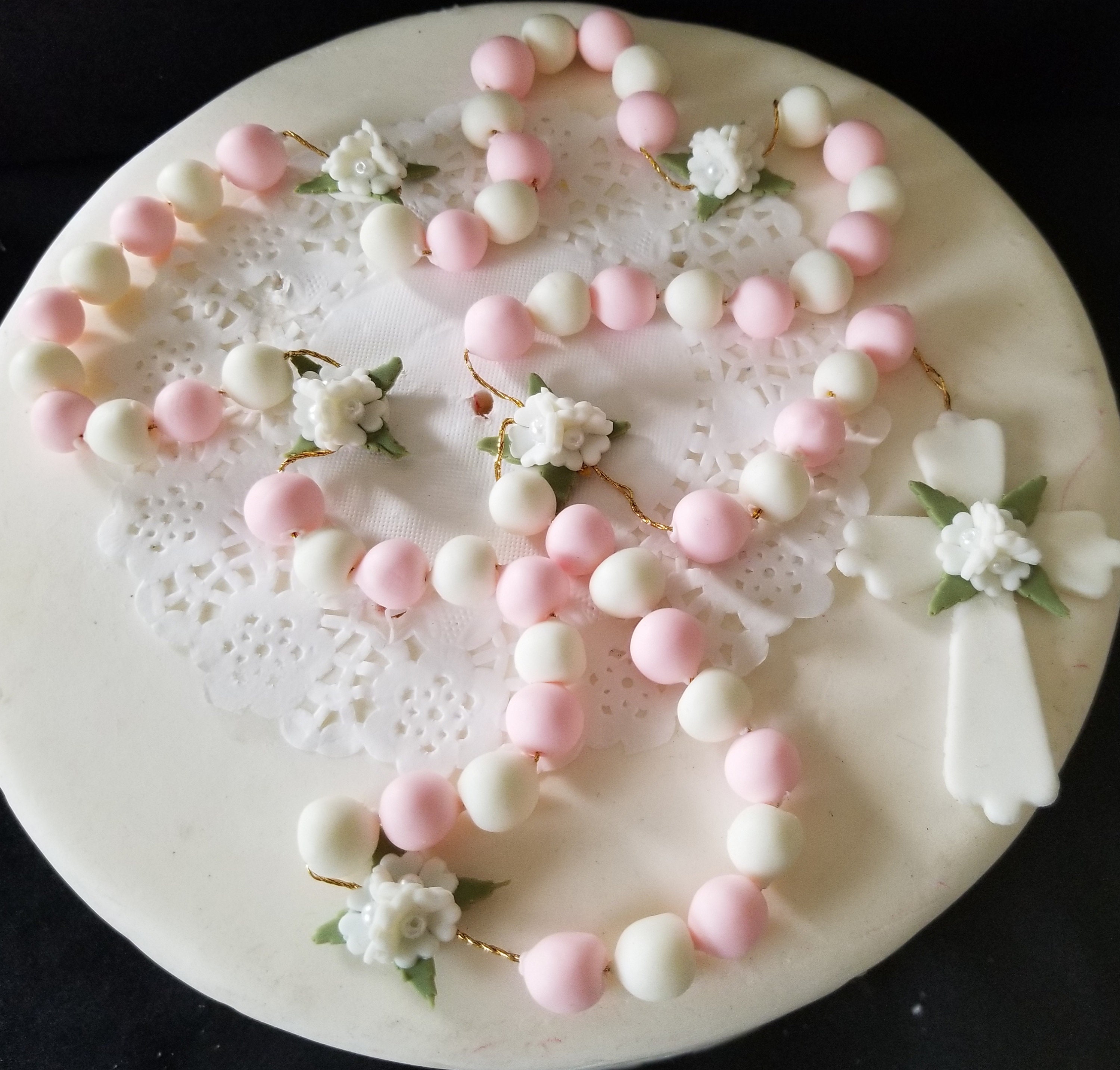 Rosary Cake Topper Communion Cake Topper Baptism Cake - Etsy