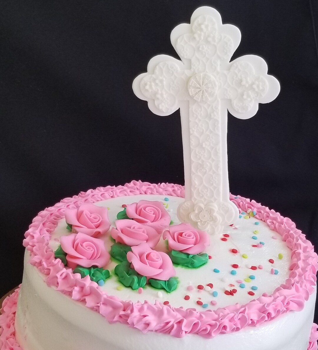 Cross Cake Topper, Communion Cake Topper, Baptism Cake Topper ...