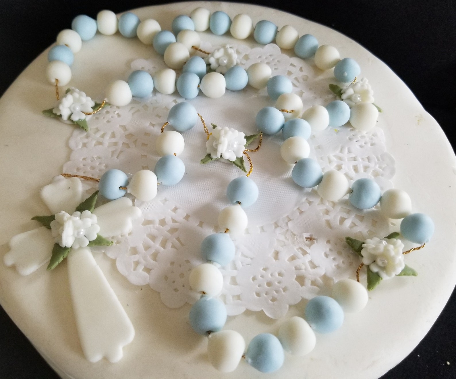 Rosary Cake Topper Communion Cake Topper Baptism Cake - Etsy