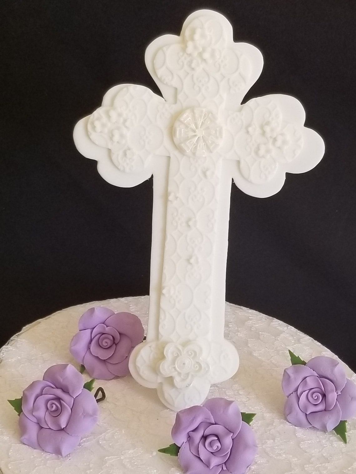 Cross Cake Topper Communion Cake Topper Baptism Cake Topper - Etsy