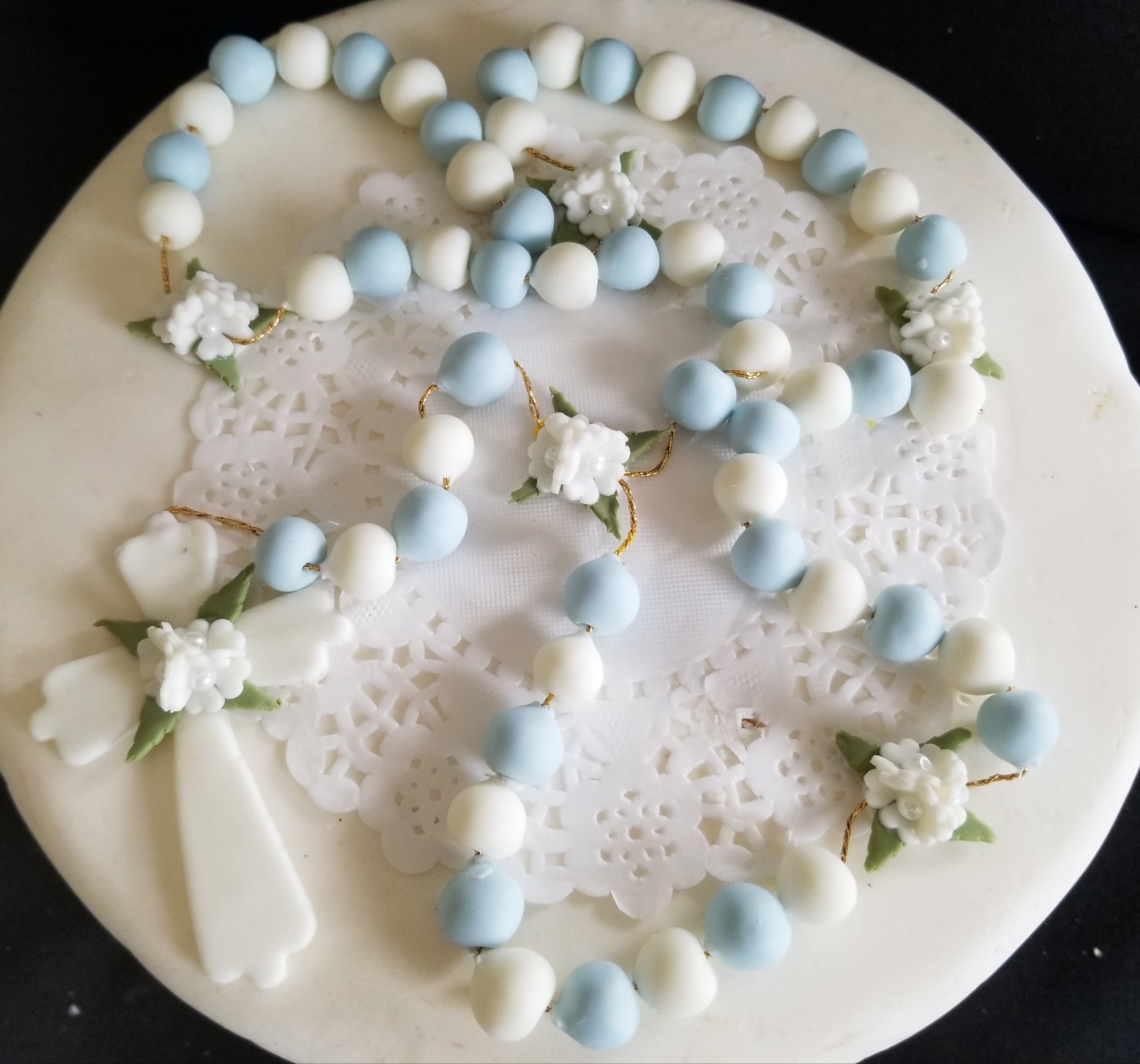 Rosary Cake Topper Communion Cake Topper Baptism Cake - Etsy
