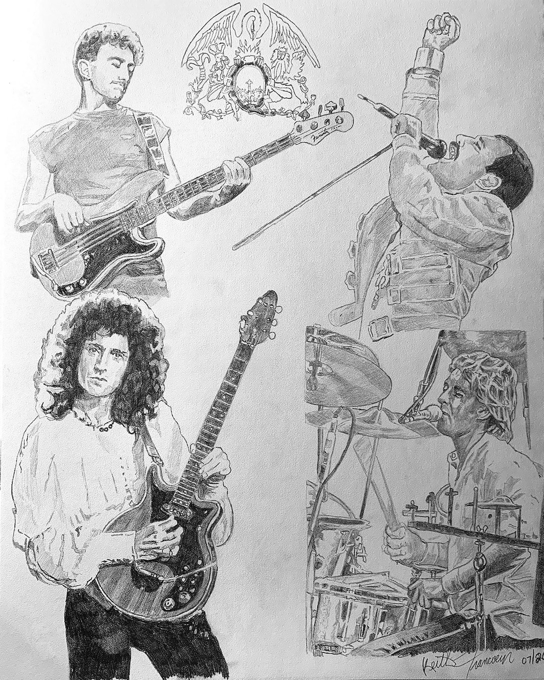 Thru the Years Rock N Roll Art-queen - Etsy