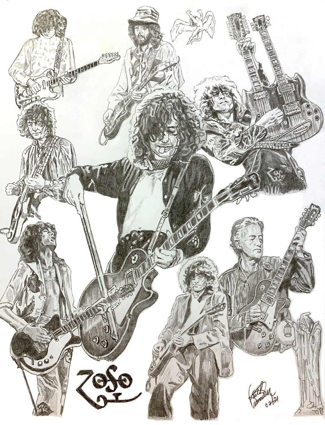 Thru the Years Rock N Roll Art..series #2...individual Artists...#1 ...