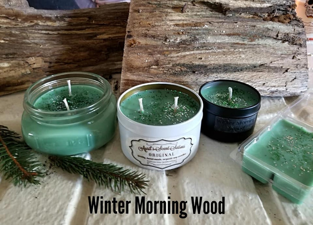 Winter Morning Wood: Pine, Balsam, Cedar CHRISTMASTREE candle - Etsy