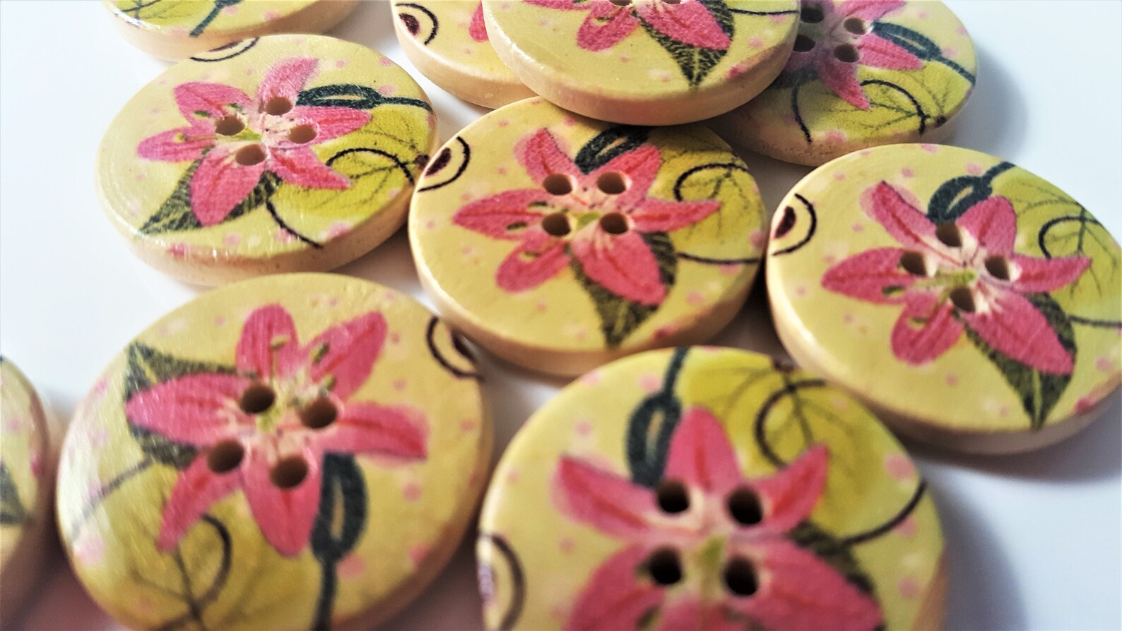 5 Buttons 1'' Wooden Buttons for Hats Wood Button for | Etsy