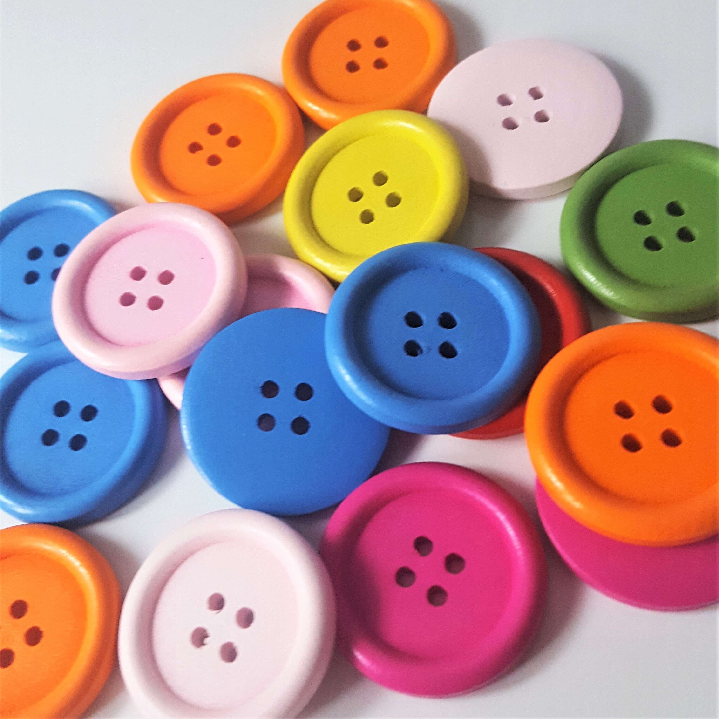 5 botones de madera de 30 mm para tapas de botón para toques | Etsy