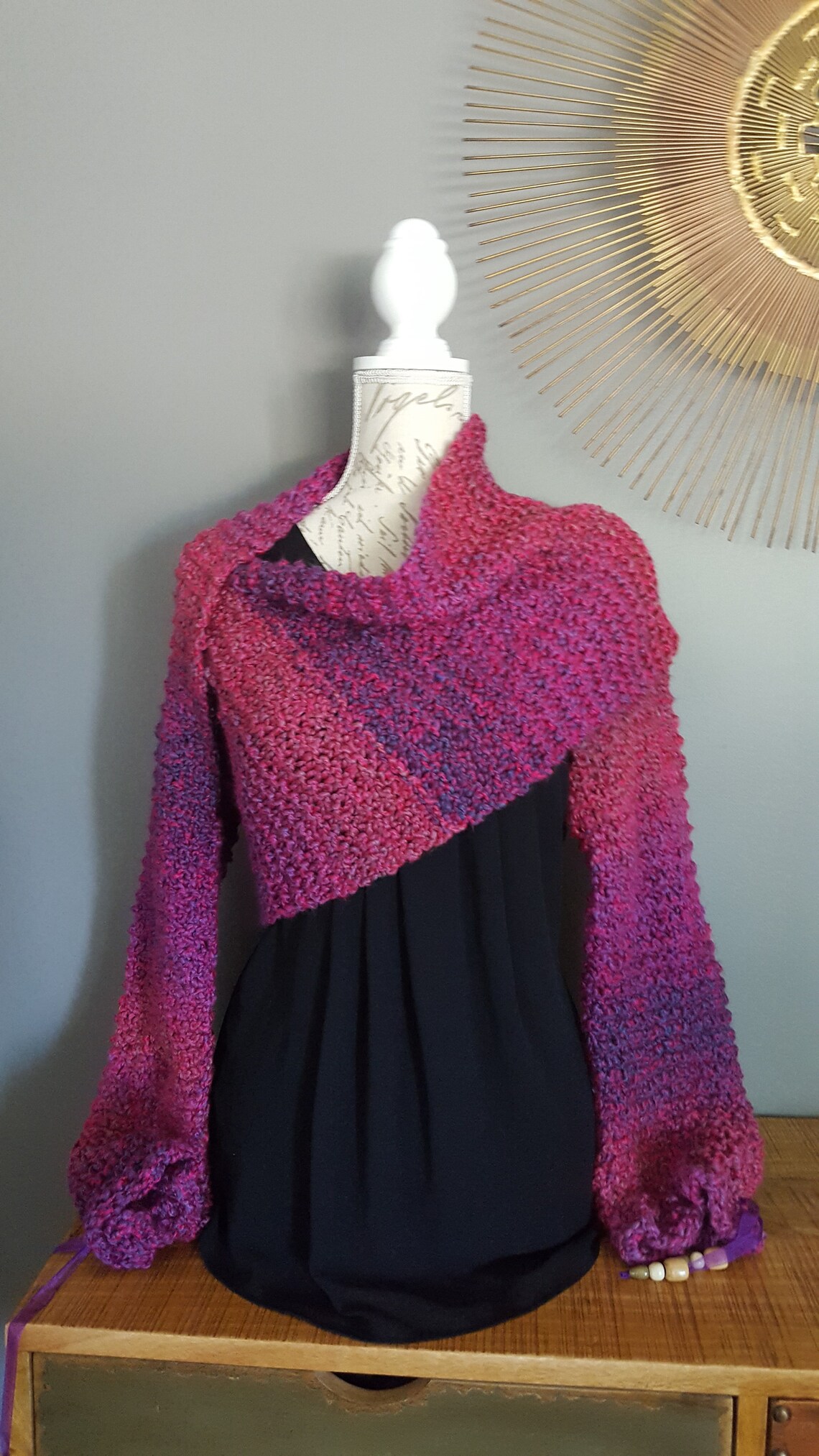 PATRON français patron tricot foulard avec bras patron tricot foulard ...