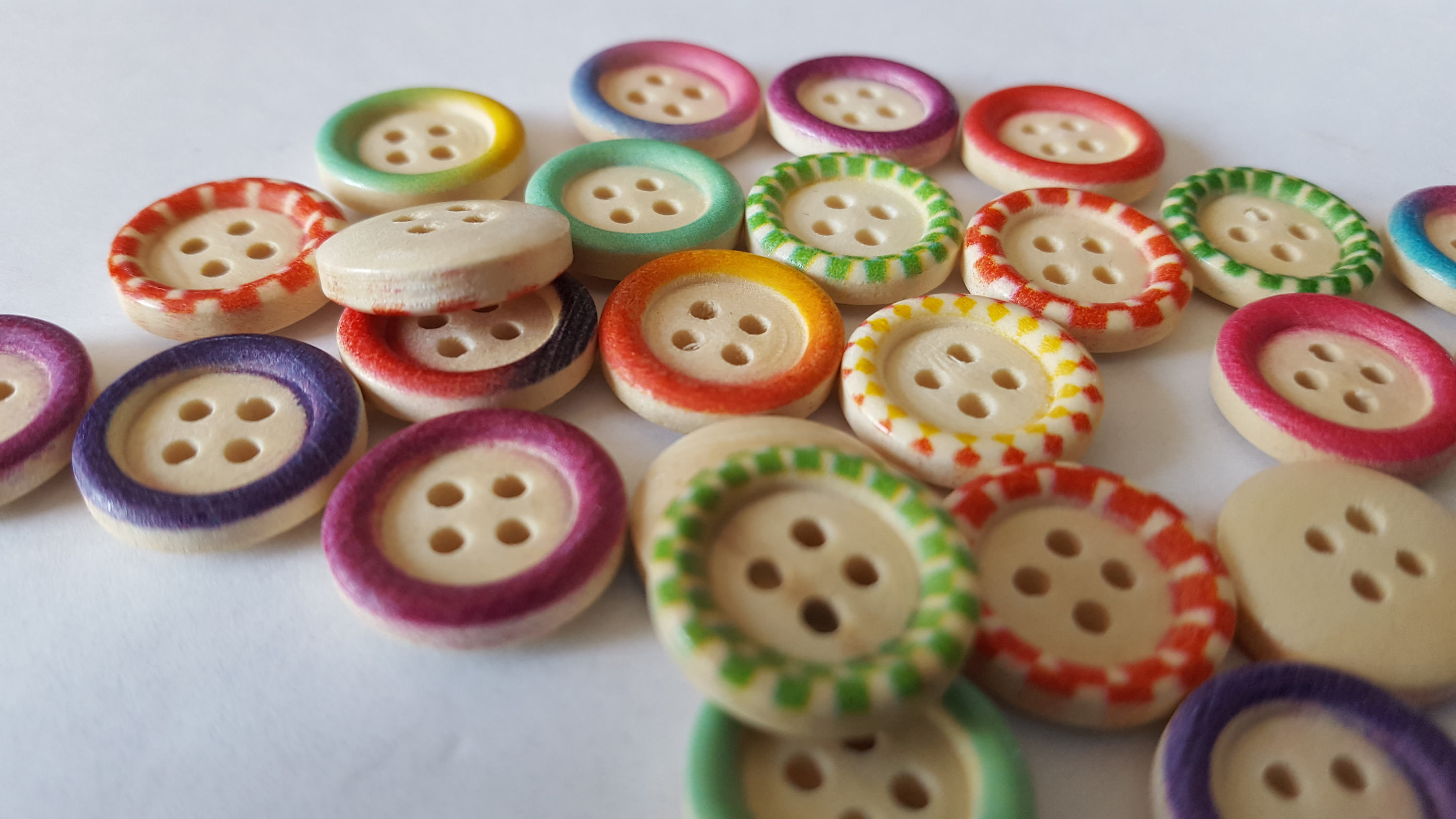 25 wood buttons 1/2'' wooded buttons 2 holes for craft for | Etsy