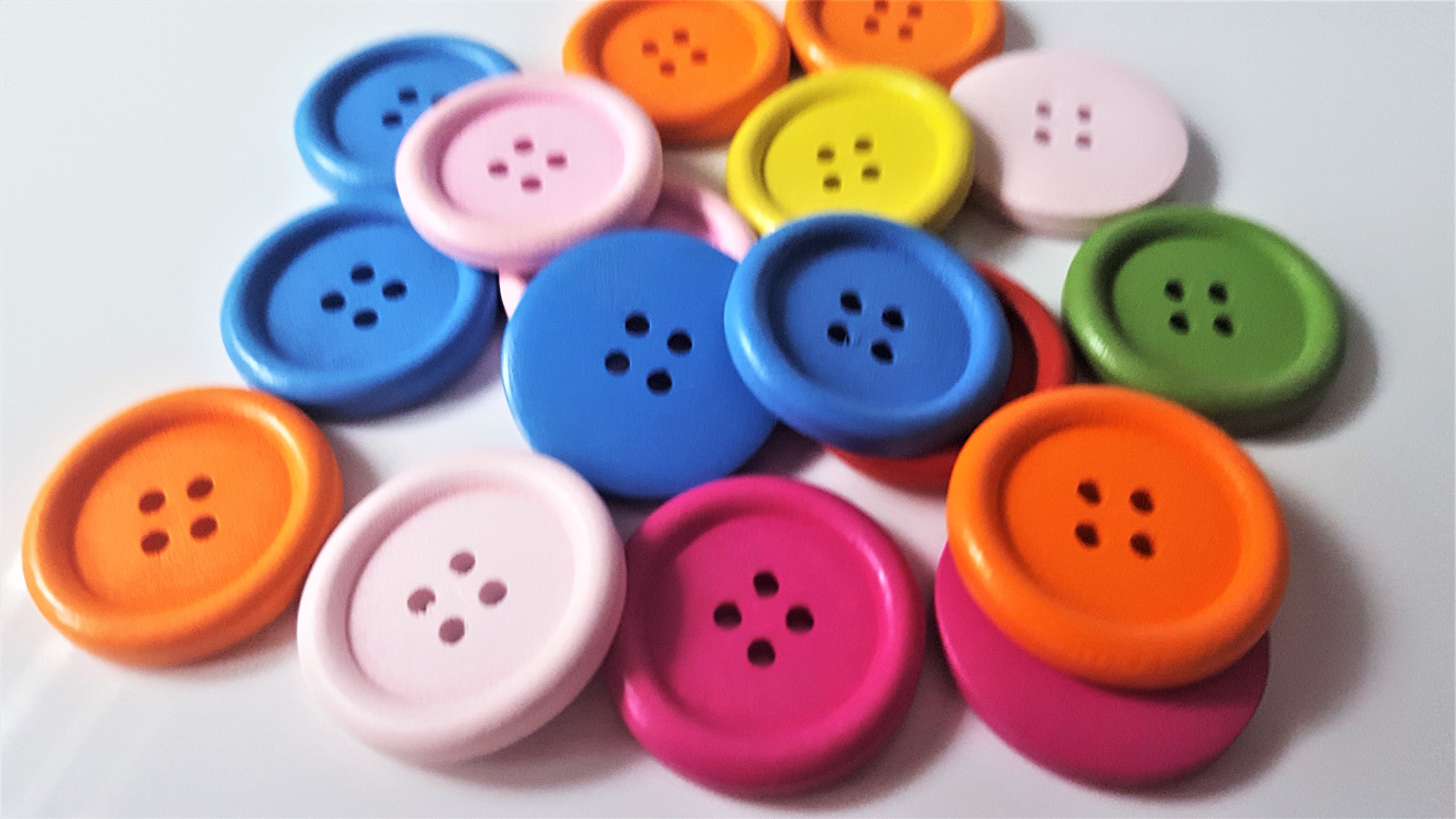 5 botones de madera de 30 mm para tapas de botón para toques | Etsy