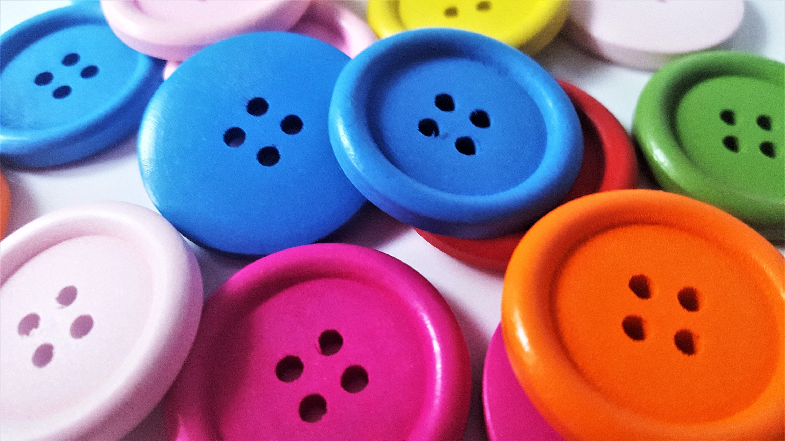 5 botones de madera de 30 mm para tapas de botón para toques | Etsy