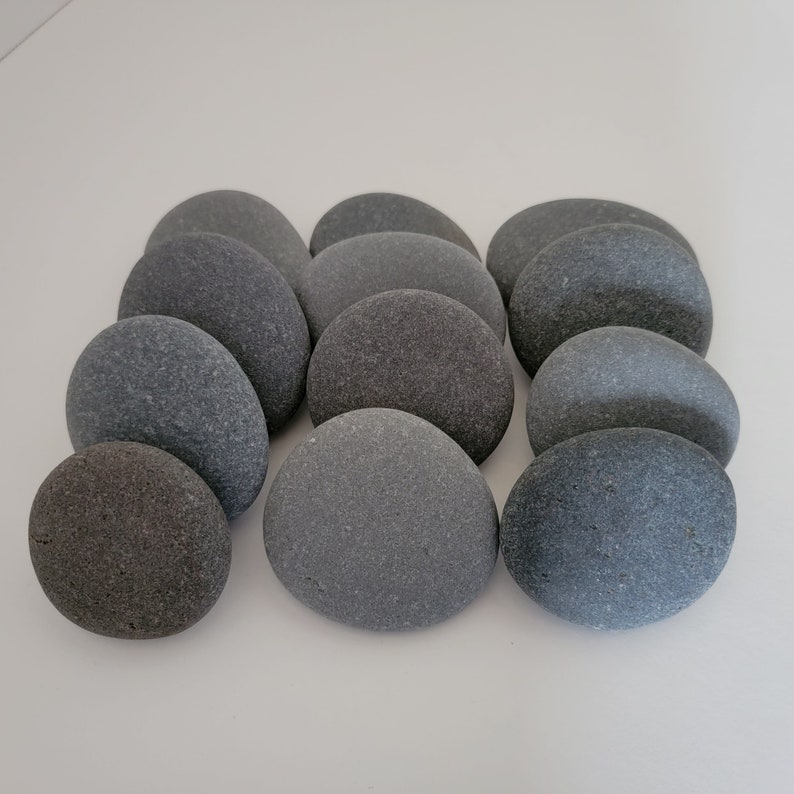 12 Rounded Flat Rocks for Painting Lake Superior Beach - Etsy