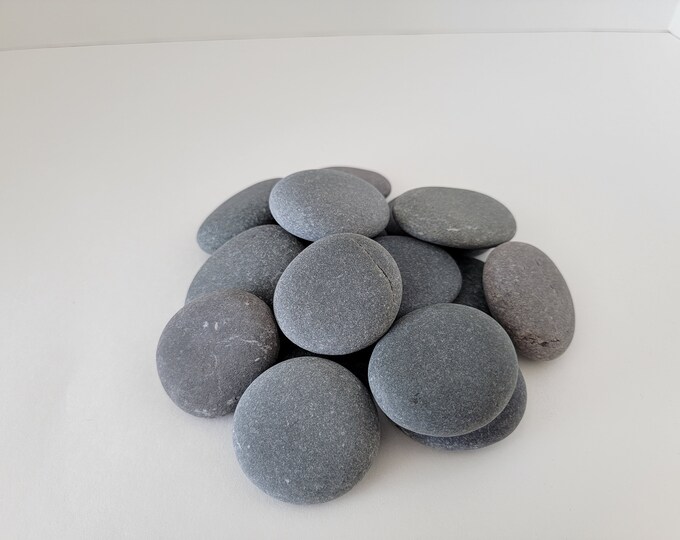 16 Small Rounded Rocks for Painting Lake Superior Beach Stones, 1 to 2 ...