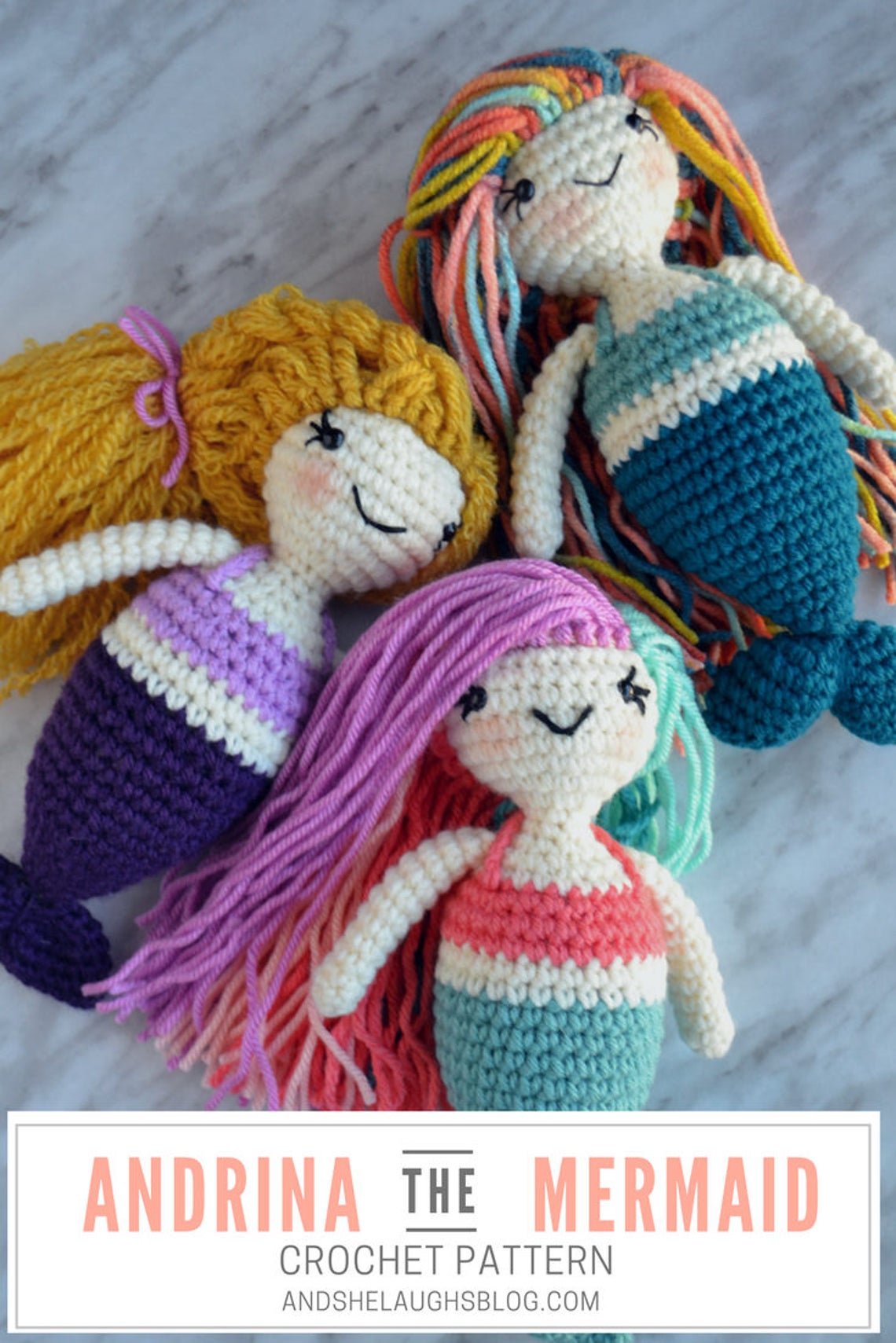 Andrina the Mermaid Crochet Pattern | Etsy