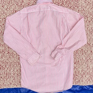 Vintage 80s Red Striped Shirt Vertical Soft Long Sleeve Button Down ...