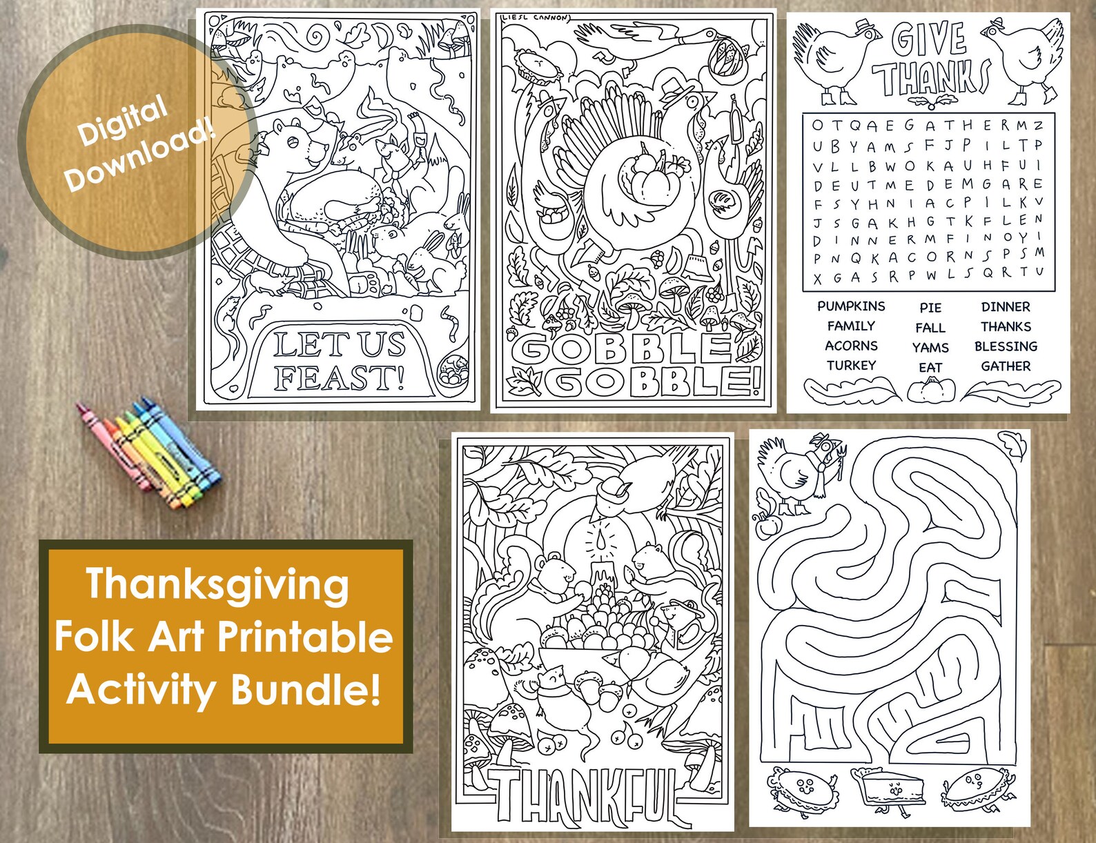 Thanksgiving Coloring Pages- Thanksgiving Activity, Thanksgiving ...