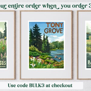 Logan Vintage Ice Rink Travel Poster- Utah Travel Poster, Cache Valley ...