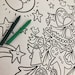 Giant Christmas Tree Coloring Page- Printable Christmas Coloring Page ...