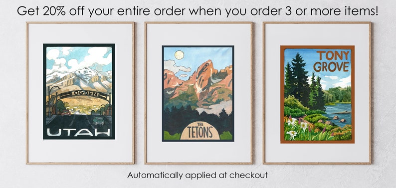 Bear Lake Travel Poster Utah Travel Poster Utah Art Décor - Etsy