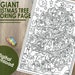Giant Christmas Tree Coloring Page- Printable Christmas Coloring Page ...