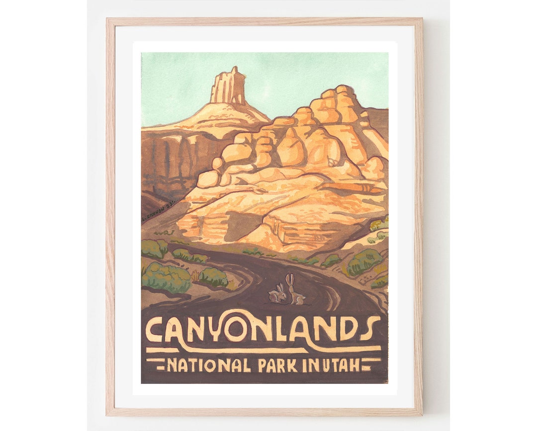Canyonlands National Park Travel Poster- Utah Travel Poster, National ...
