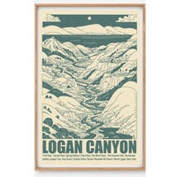 Cartoon Map of UTAH STATE - Etsy