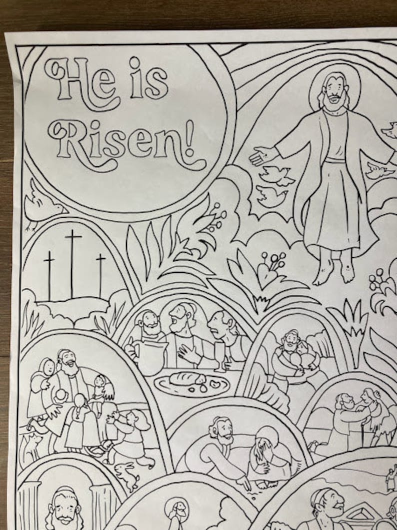 Jesus Coloring Page- Giant Coloring Page, LDS Coloring Page, General ...